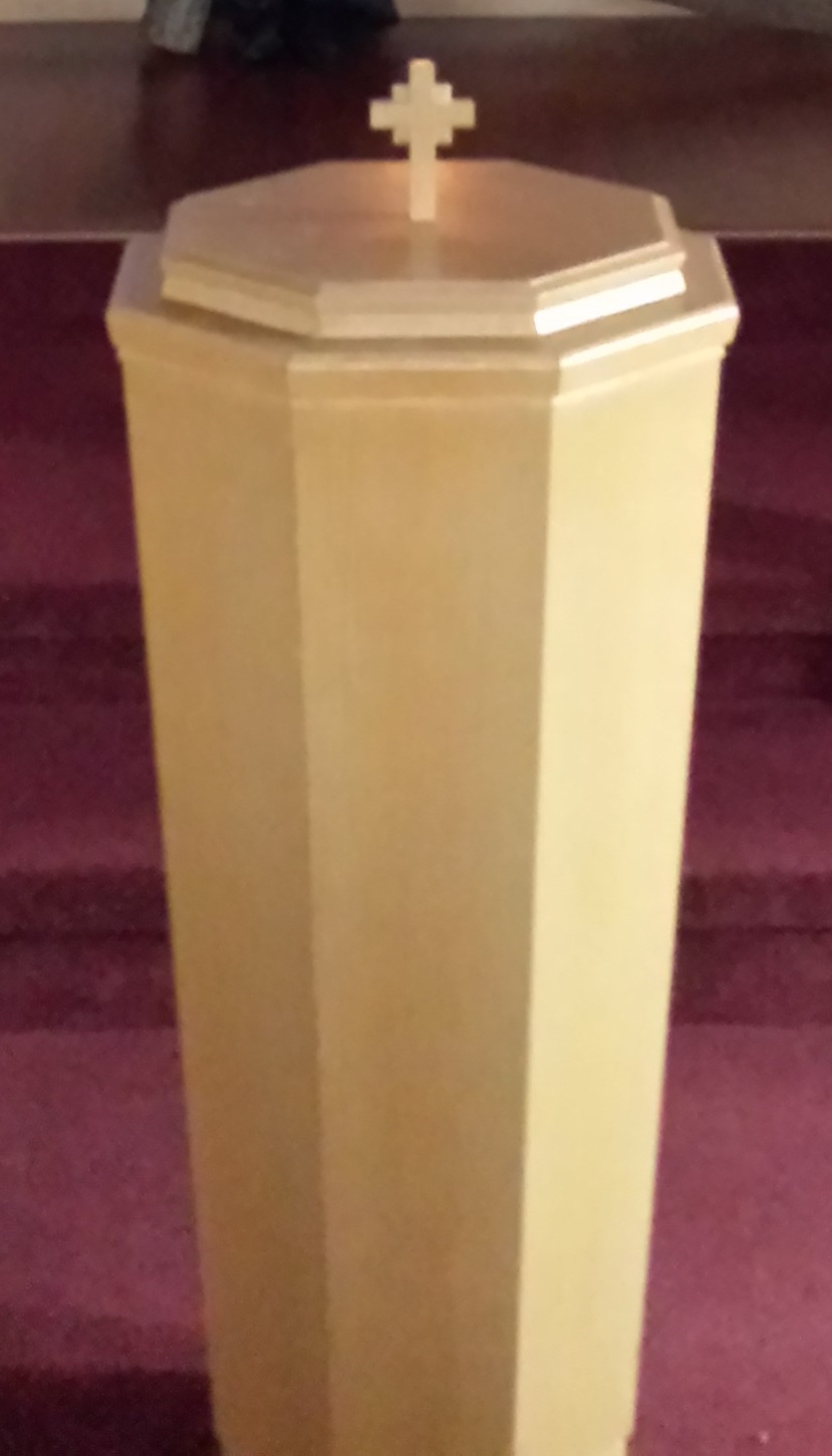 baptismal font – Trinity Lutheran Church