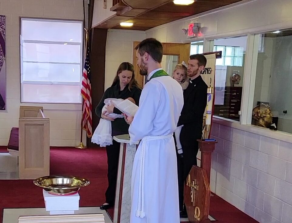 Divine Service Epiphany One and Baptism of Louisa Ruth Henson Jan 7 ...